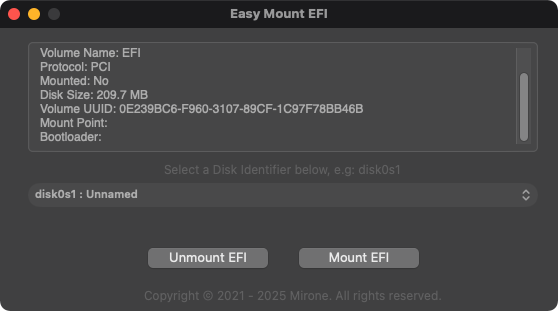 Easy Mount EFI - Hackintosh Tools | InsanelyMac