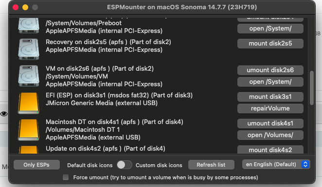 Easy Mount EFI - Hackintosh Tools | InsanelyMac