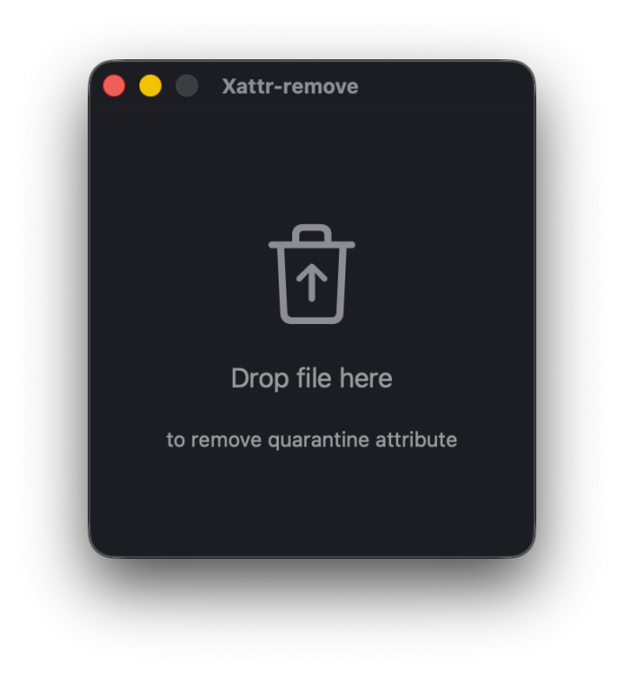 Xattr-remove: simple app to remove com.apple.quarantine from files ...